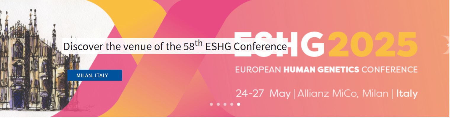 European Human Genetics Conference 2025 (ESHG 2025) – May 24–27, 2025 | Temas de Salud