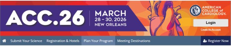 ACC.26 - Congreso Anual del American College of Cardiology (Mar 28-30 ...