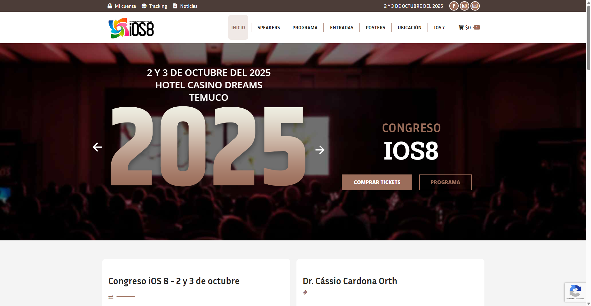 Congreso iOS 8 — 2–3 de octubre de 2025 | Temas de Salud