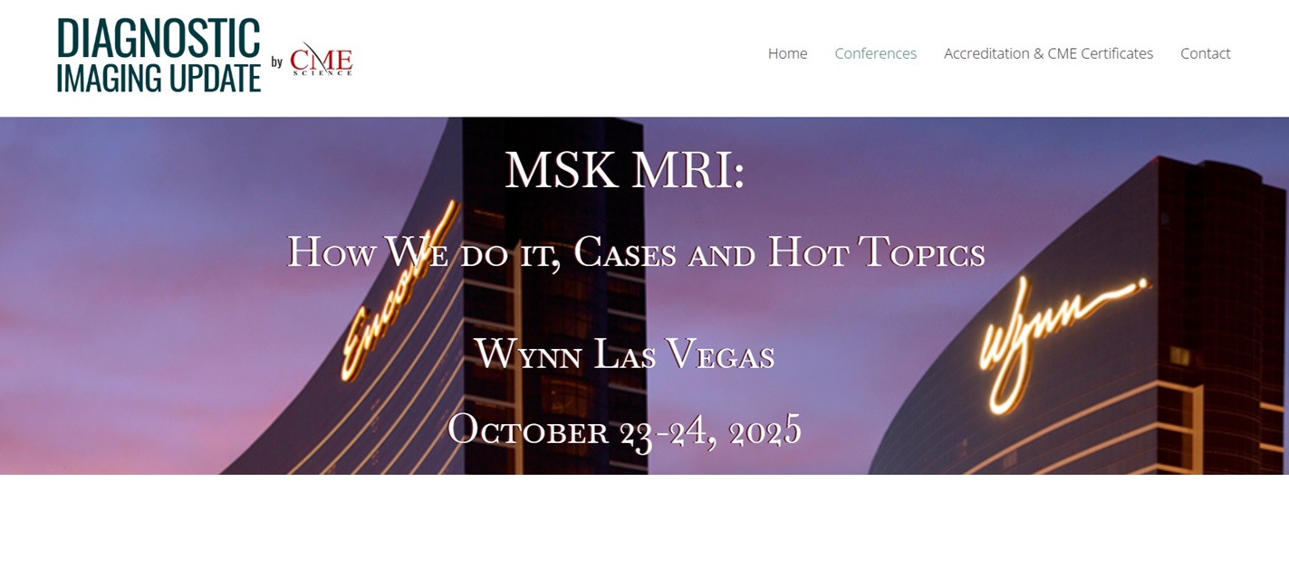 MSK MRI: How We do it, Cases and Hot Topics (Diagnostic Imaging Update ...